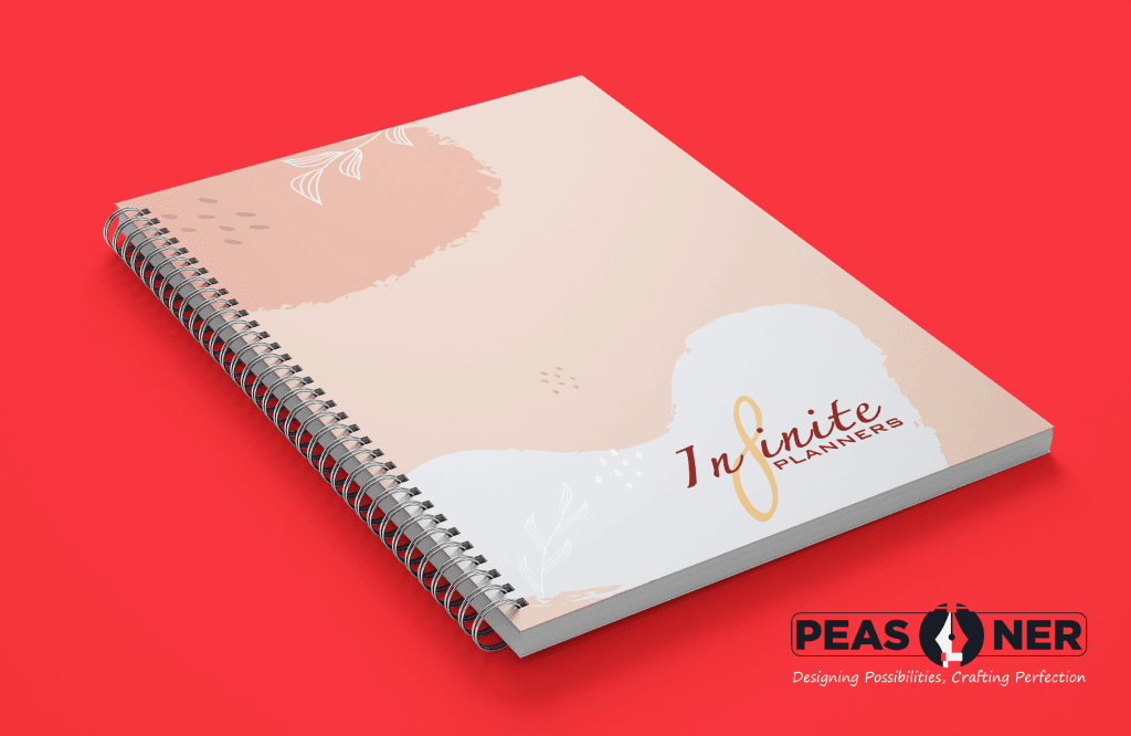 Personalized Notebook Design | Peasner Creatives